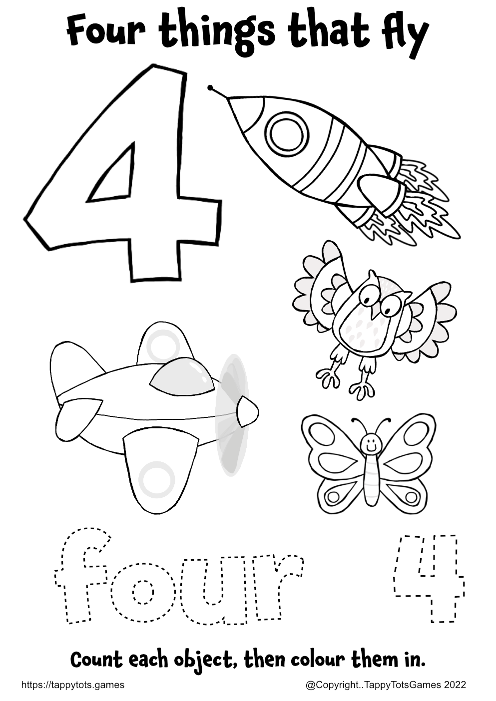 Count and colour. – TappyTotsGames